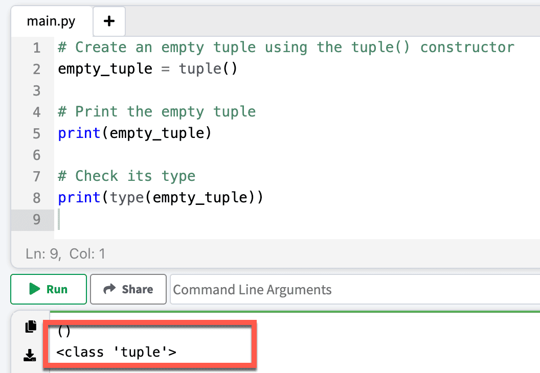 How To Create An Empty Tuple In Python 2 Approaches Python Guides