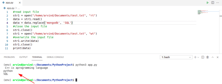 Python 3 String Replace() Method + Python Replace A String In A File ...