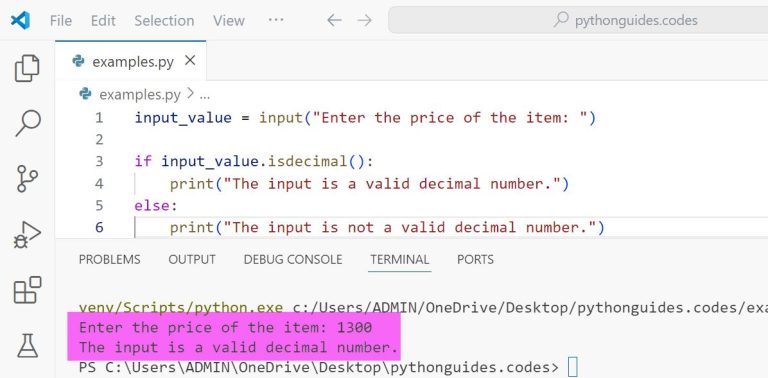 How To Check If Input Is A Number In Python?