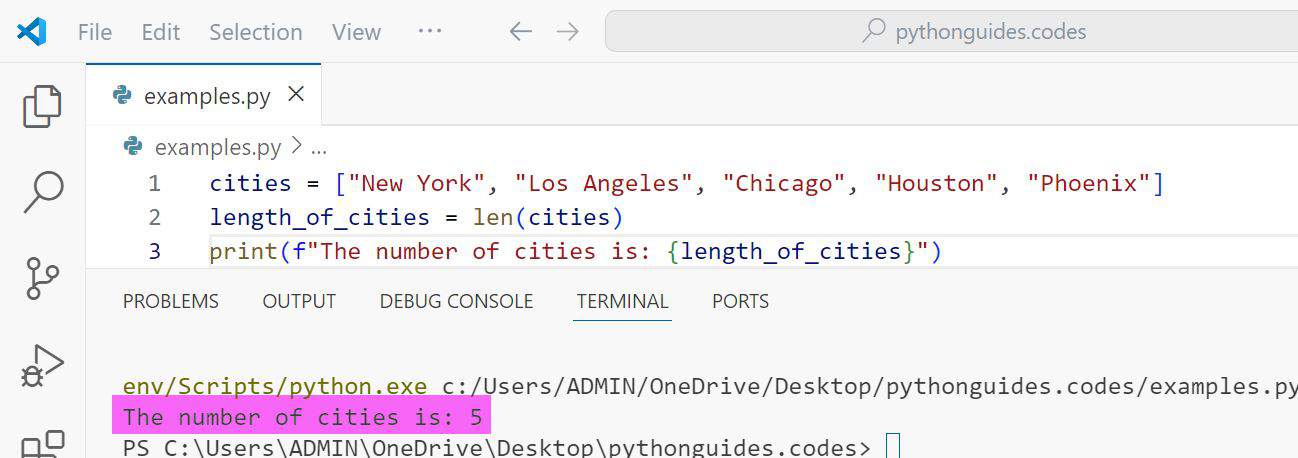 How To Check The Length Of An Array In Python?