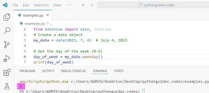 How To Get The Day Of The Week From A Date In Python?