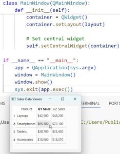 Create Dynamic Tables With QTableWidget In PyQt6