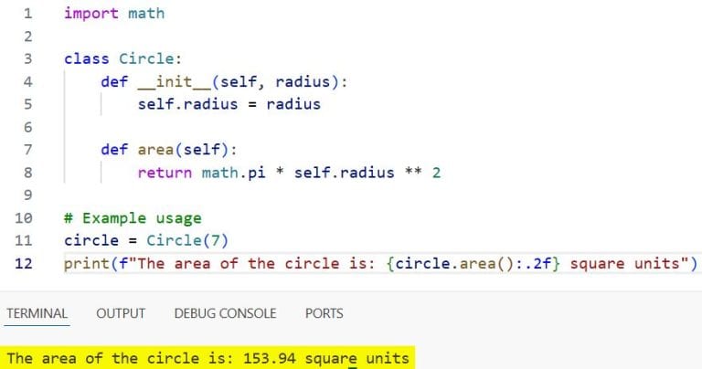 Calculate the Area of a Circle in Python