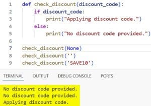Check if a Variable Is Not None in Python