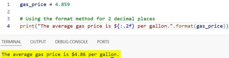How to Print Two Decimal Places in Python