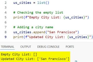 Ways to Initialize an Empty Python Array