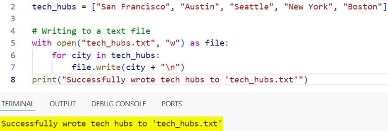 How to Write a List to a File in Python?