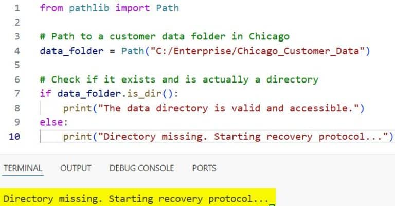How to Check if a Directory Exists in Python