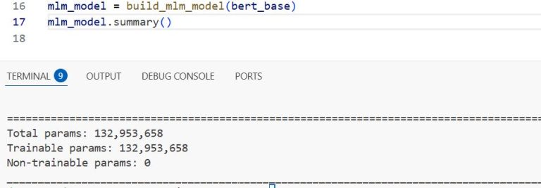 End-to-End Masked Language Modeling with BERT in Keras
