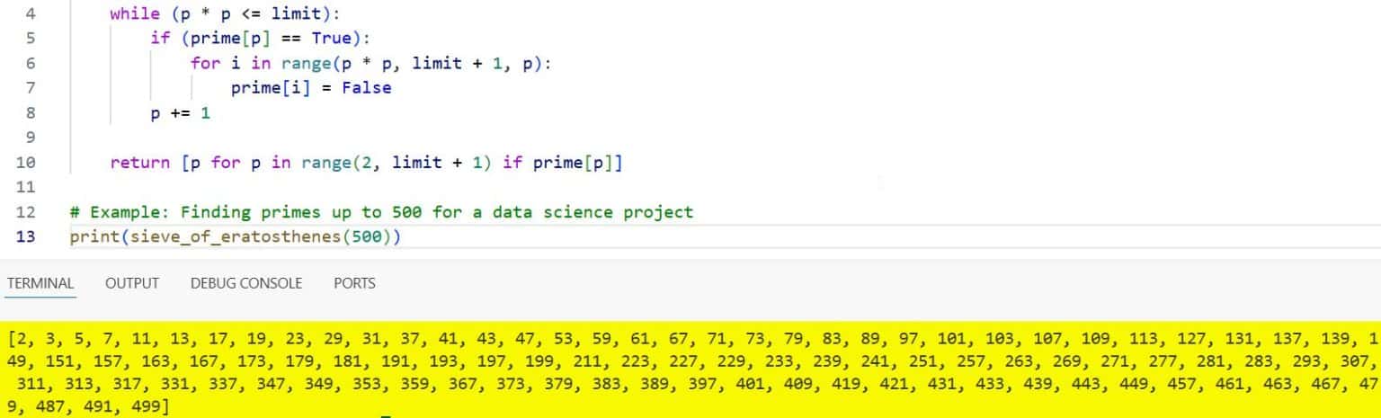 Python Program to Find Prime Numbers in a Range