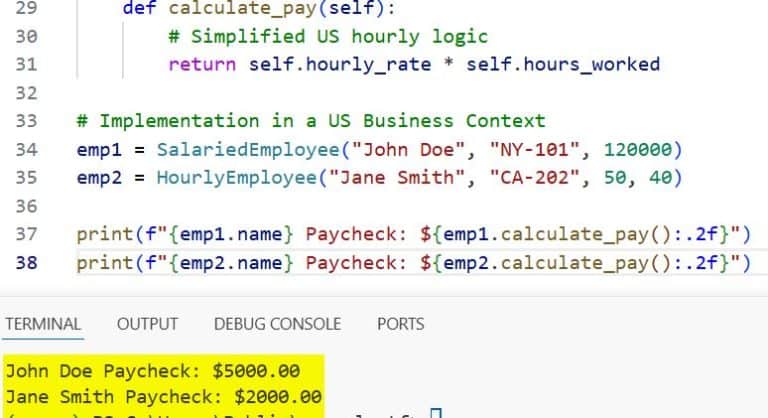 Python Abstract Class vs Concrete Class
